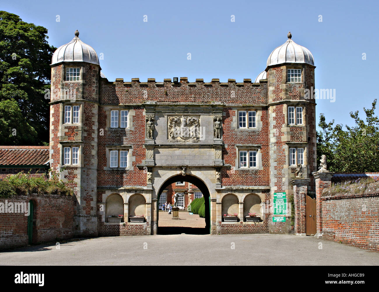 Burton Agnes Hall Gatehouse East Yorkshire UK Stock Photo - Alamy