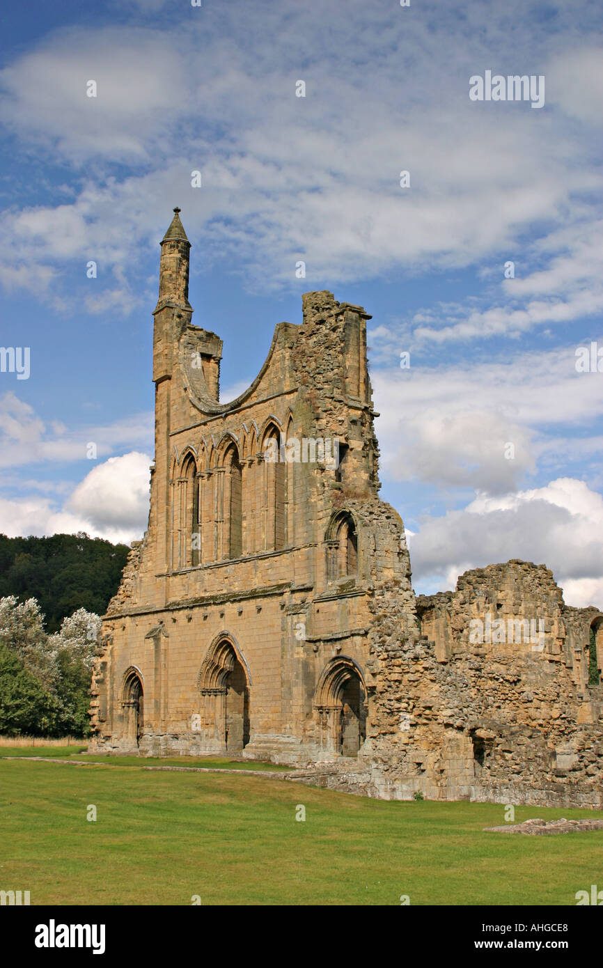 Byland Abbey North Yorkshire UK View from SW Stock Photo - Alamy