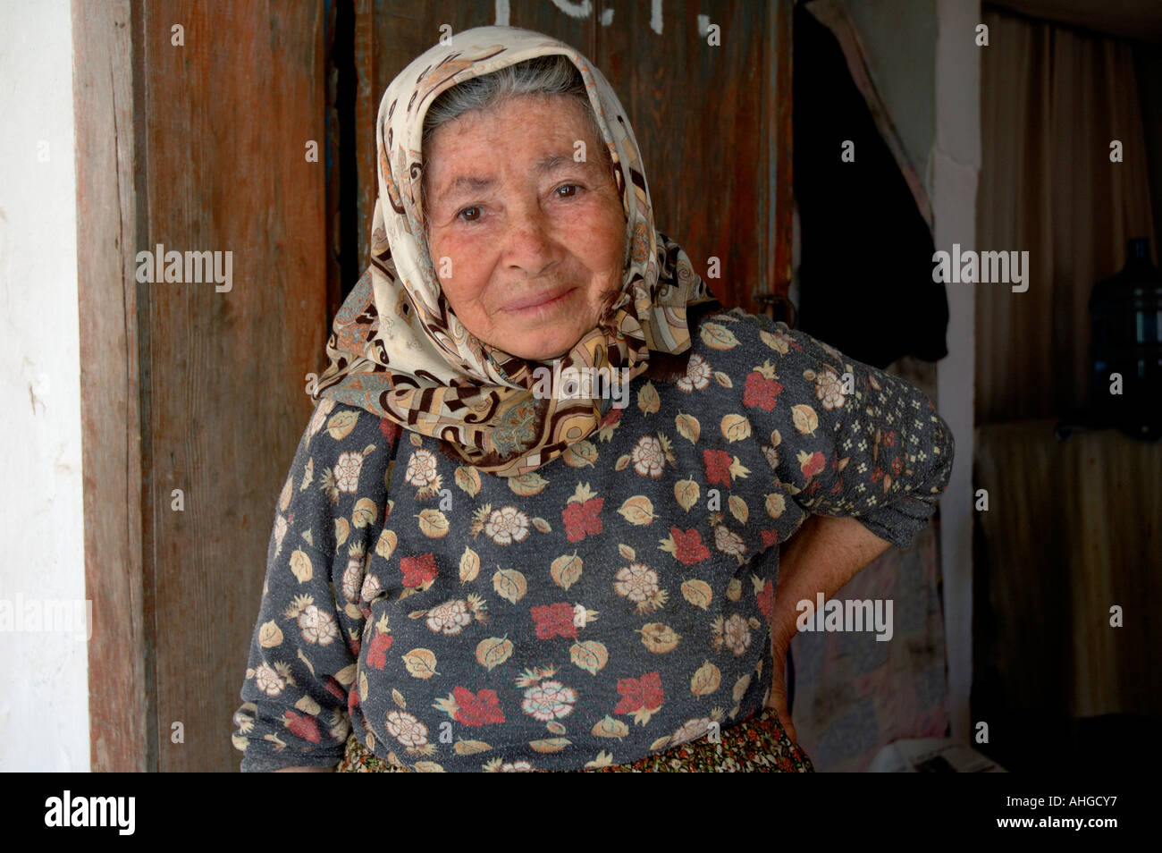 Elderly turkish village woman hi-res stock photography and images - Alamy