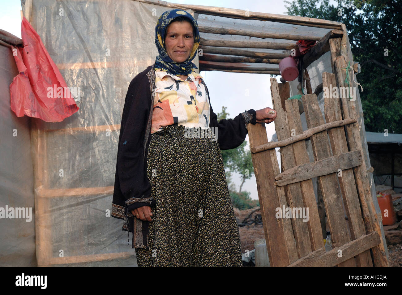 Kurdish nomadic pregnant couple up in the hills of Southern Turkey near ...