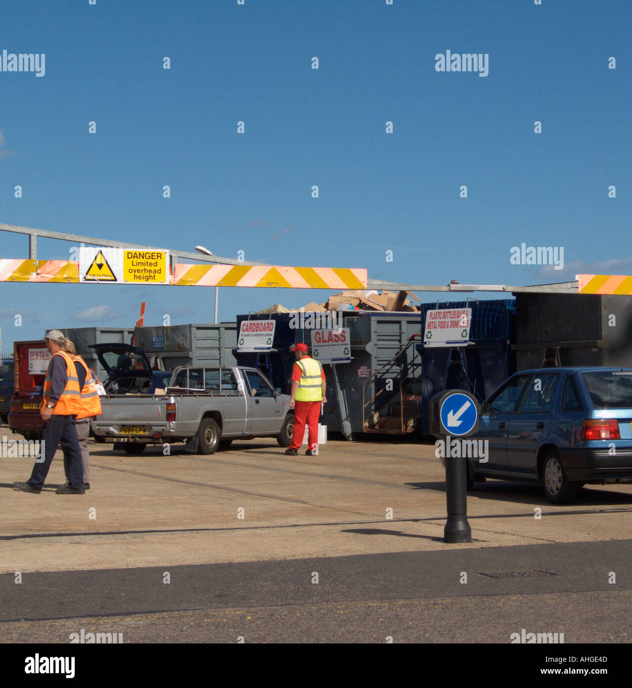 Local Council Recycle Depot Stock Photo - Alamy