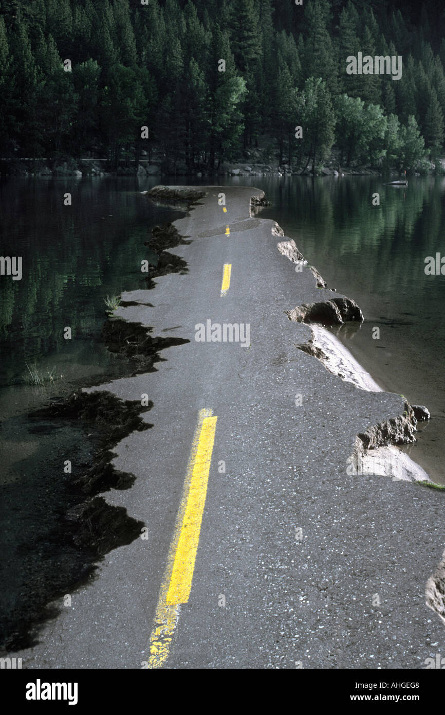 A montage of a road with jagged edges making a difficult trip for any ...