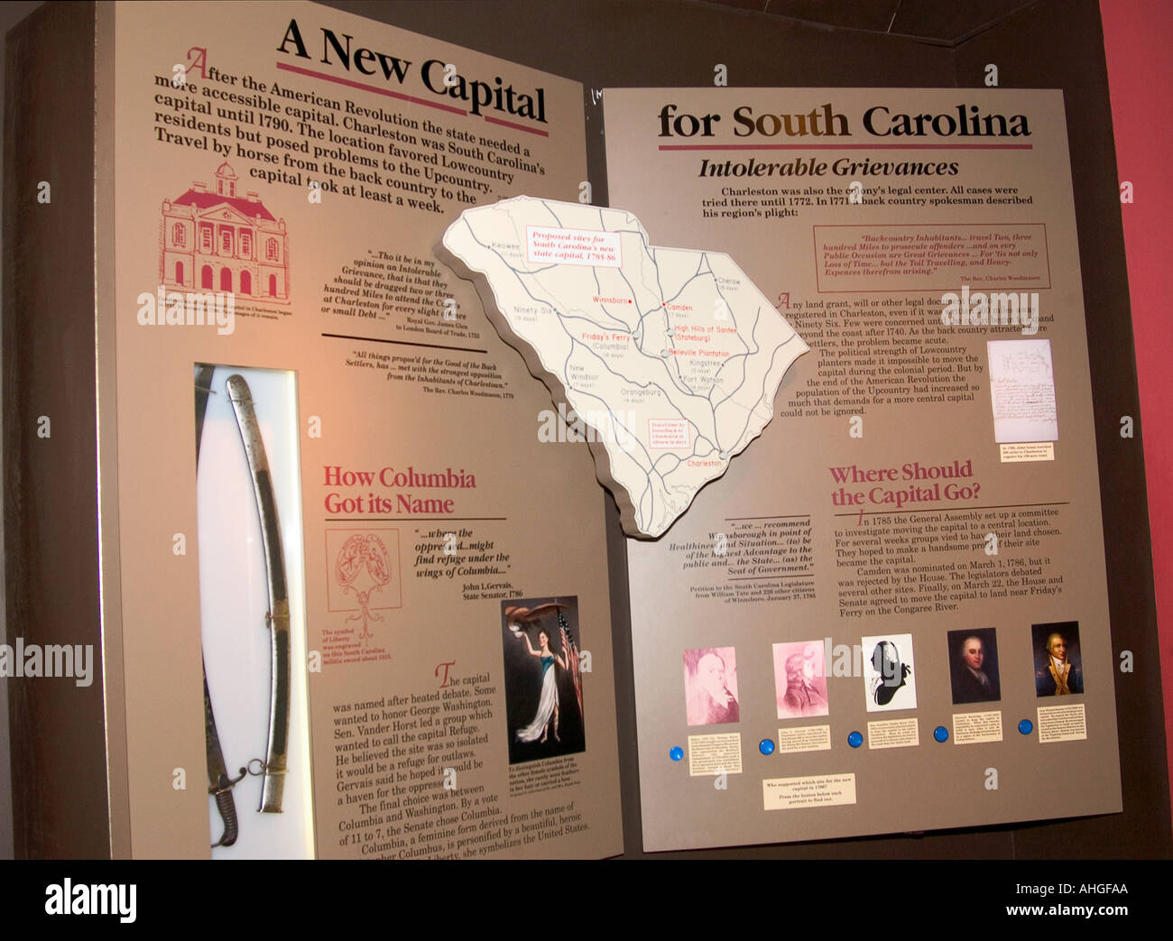 A New Capital display State Museum Columbia South Carolina USA Stock ...