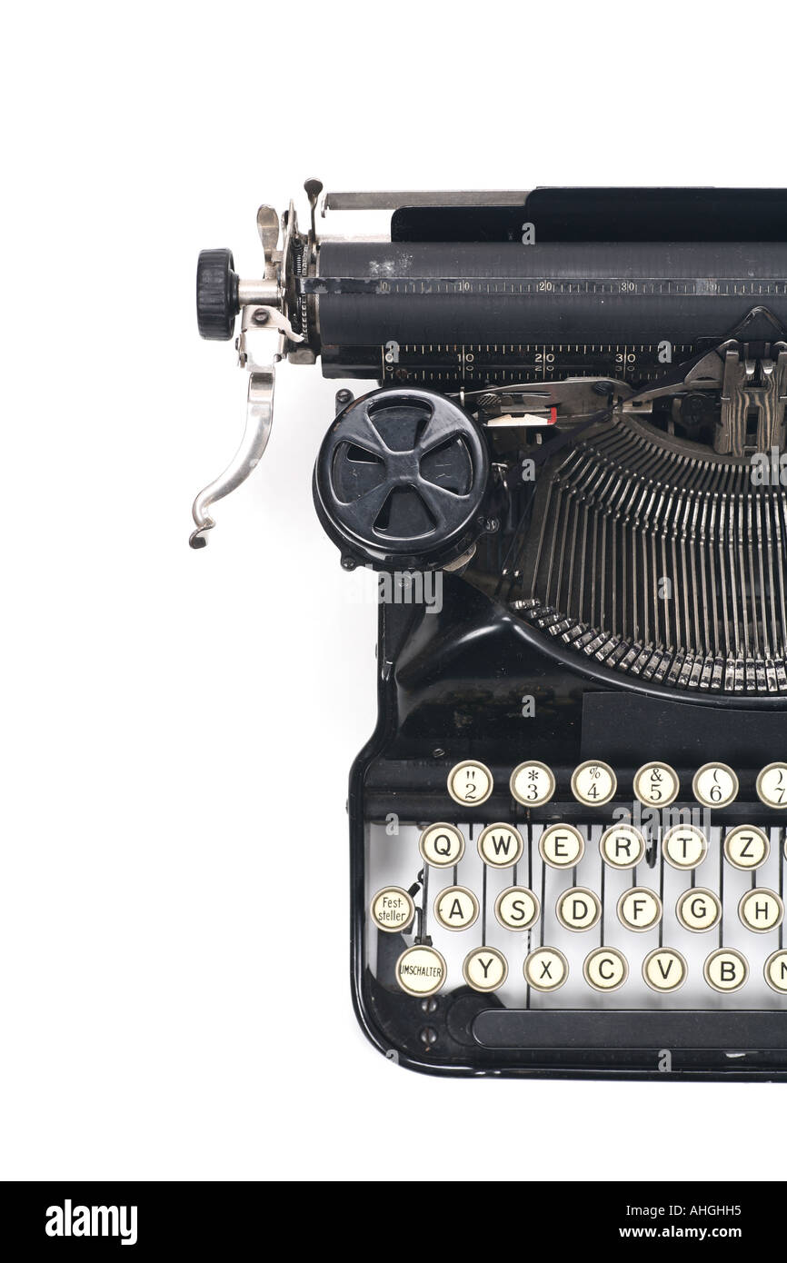 typewriter on white Stock Photo - Alamy