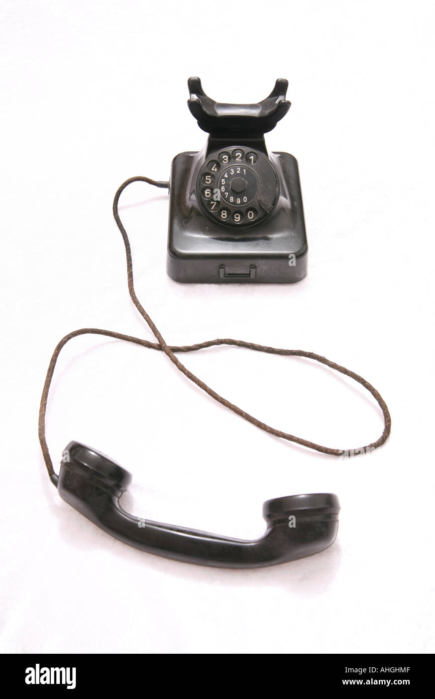 old phone isolated Stock Photo - Alamy