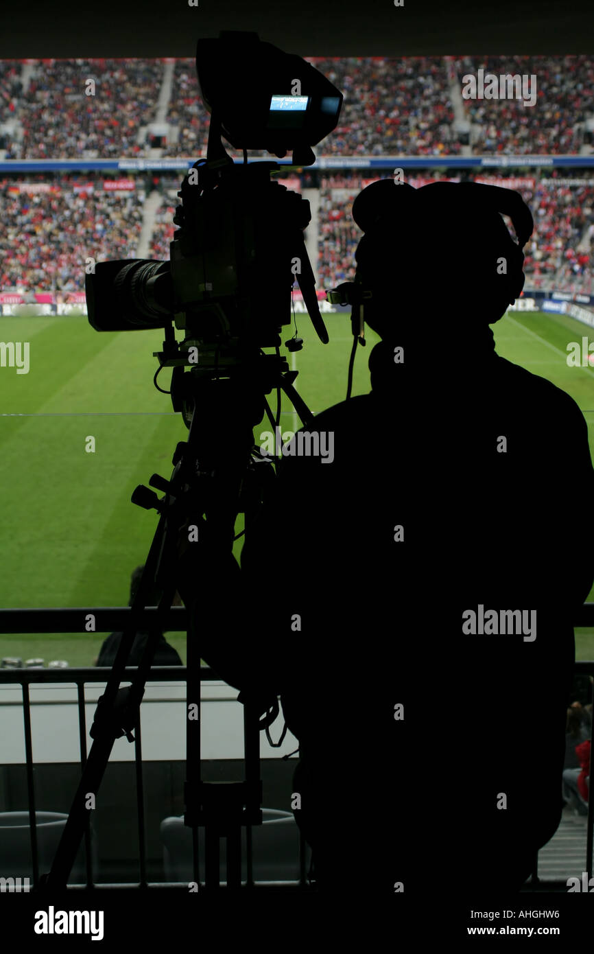 broadcasting camera in a stadium Stock Photo - Alamy