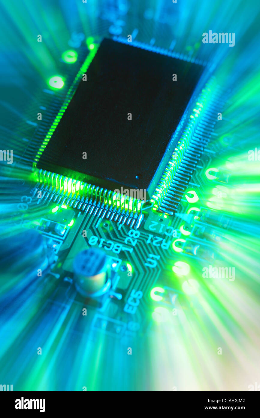 close up of computer printed circuit board Stock Photo - Alamy