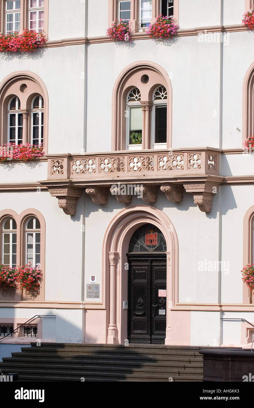 Entrance historic city hall in Lich, Hesse, Germany Stock Photo - Alamy