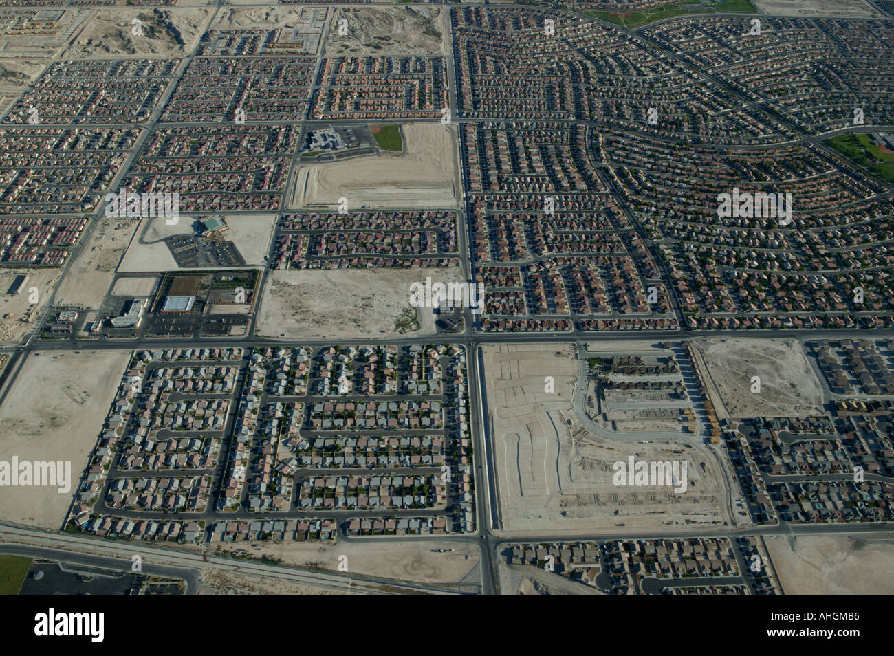 aerial view of las vegas suburbia nevada usa Stock Photo - Alamy
