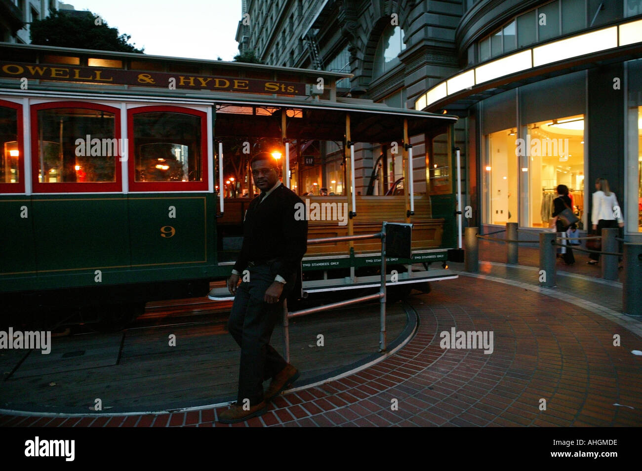San francisco cable car driver hi-res stock photography and images - Alamy
