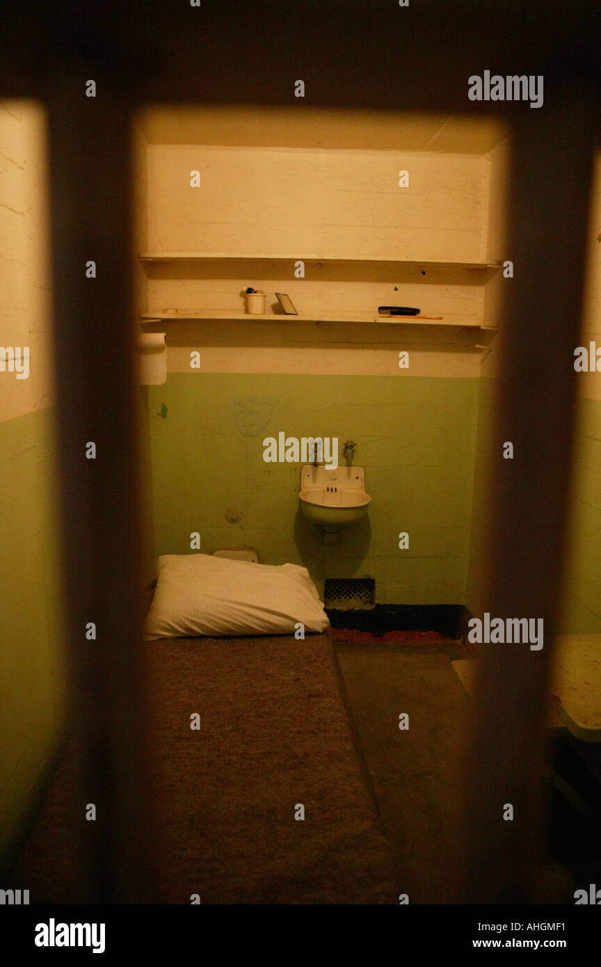 single cell alcatraz prison san francisco california usa Stock Photo ...