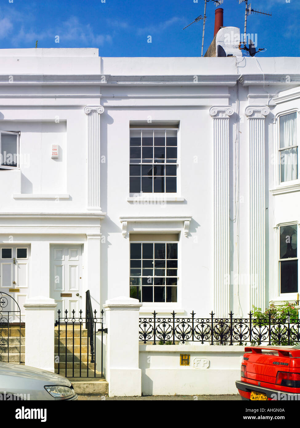 Refurbished House, Brighton, England. Front elevation. Architect: Helen ...
