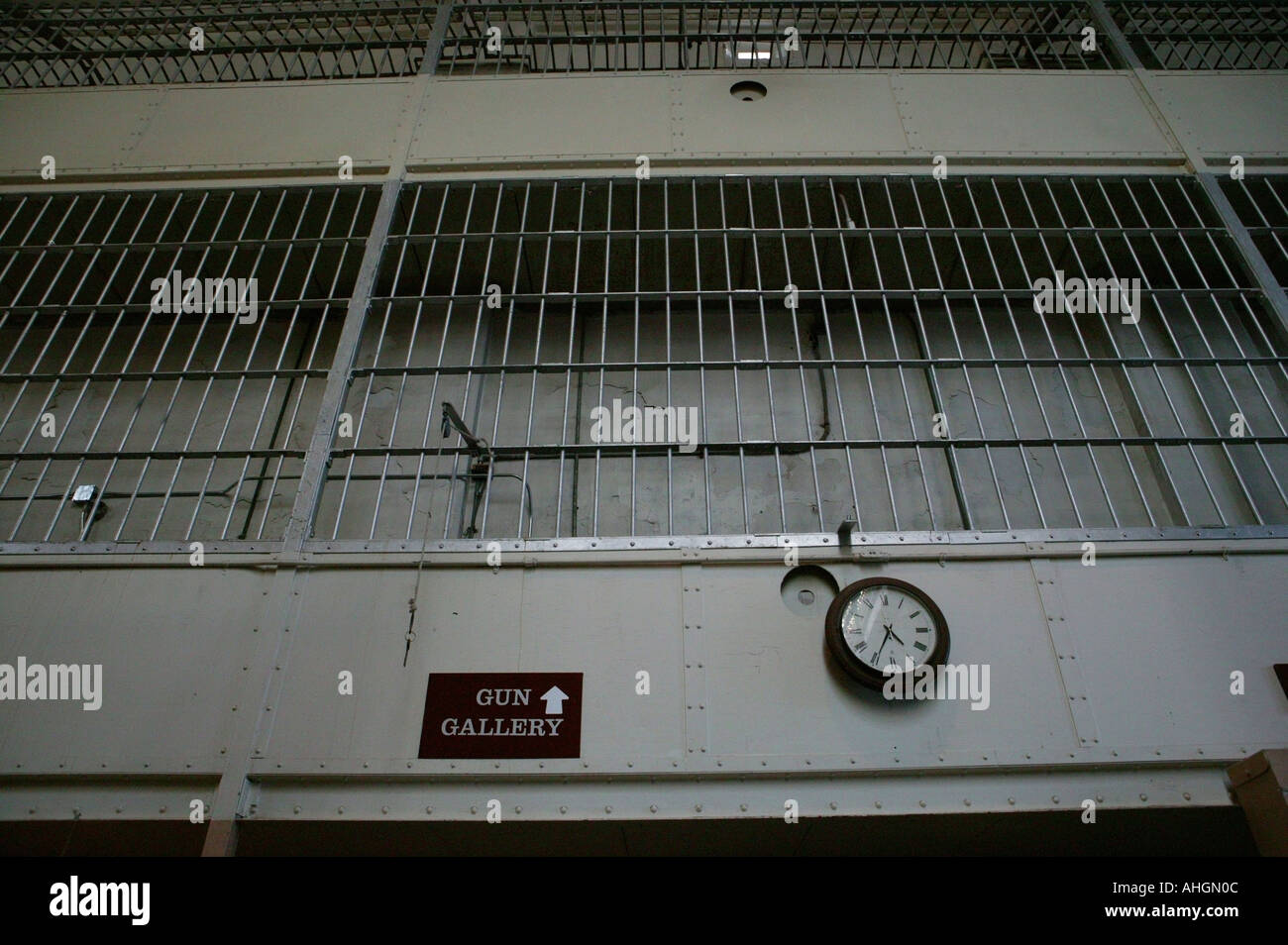 gun gallery alcatraz prison san francisco california usa Stock Photo ...