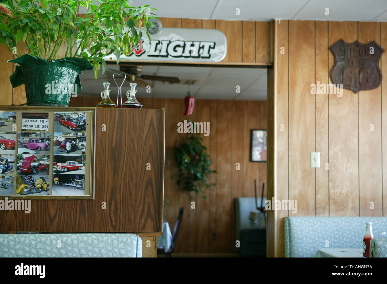 copper cart restaurant seliman arizona route 66 Stock Photo - Alamy