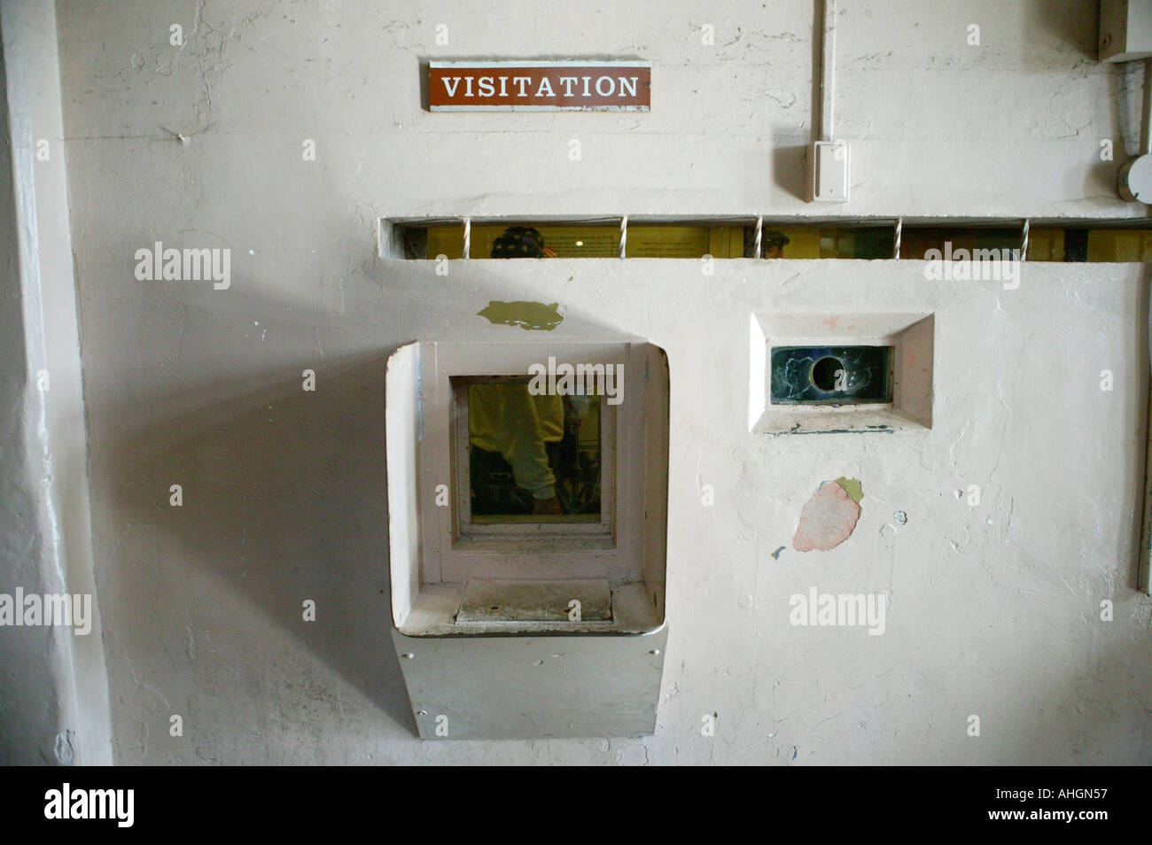 visitation booth alcatraz prison san francisco california usa Stock ...
