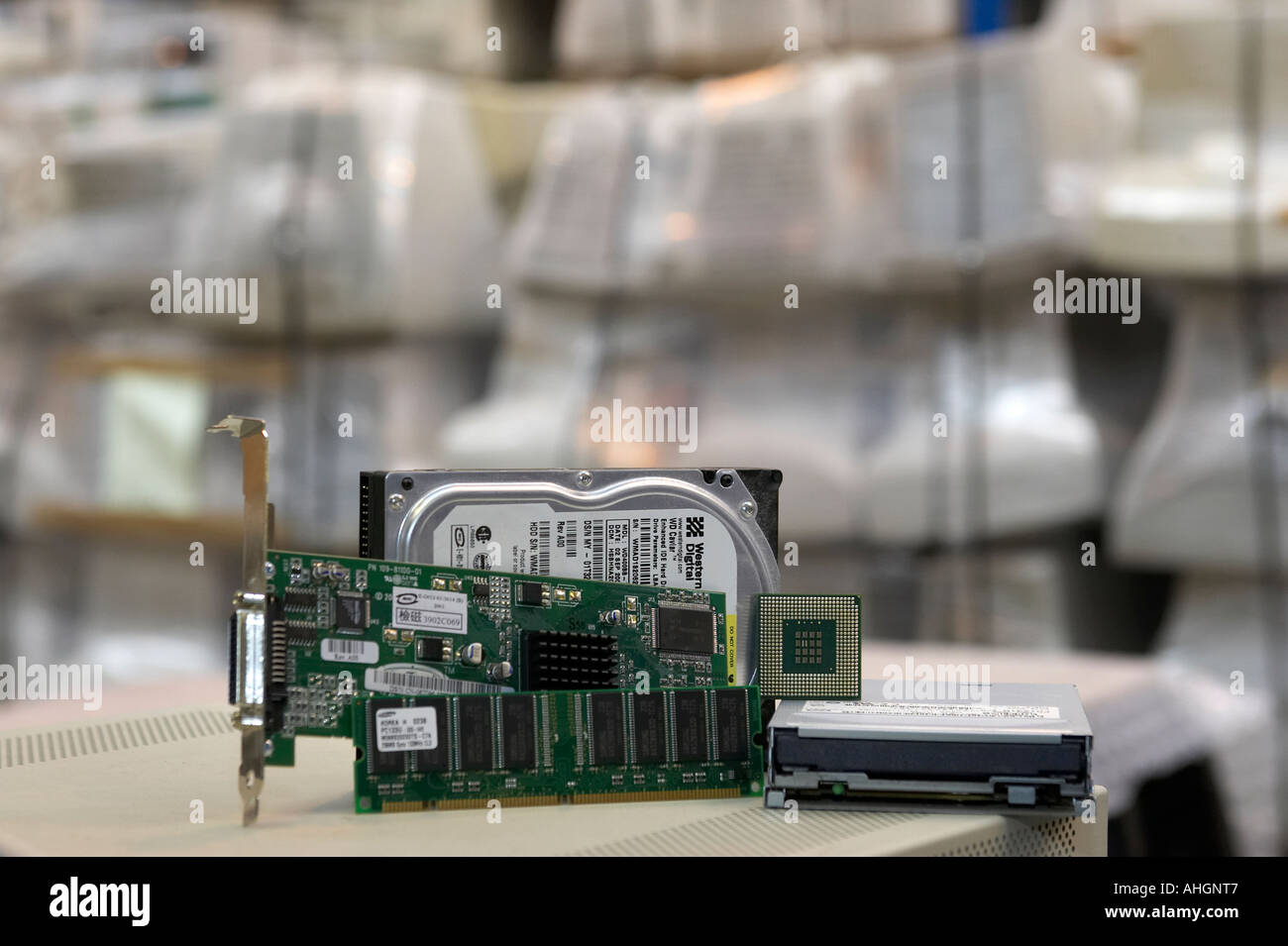 computer components hard drive memory processor video card floppy drive ...