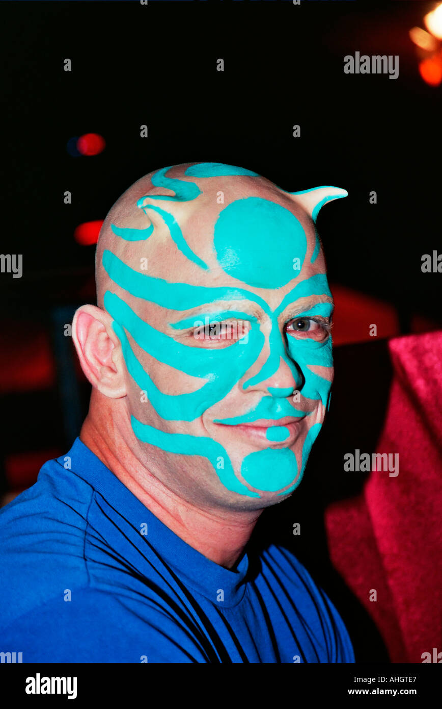A man made up to look like the devil Stock Photo - Alamy