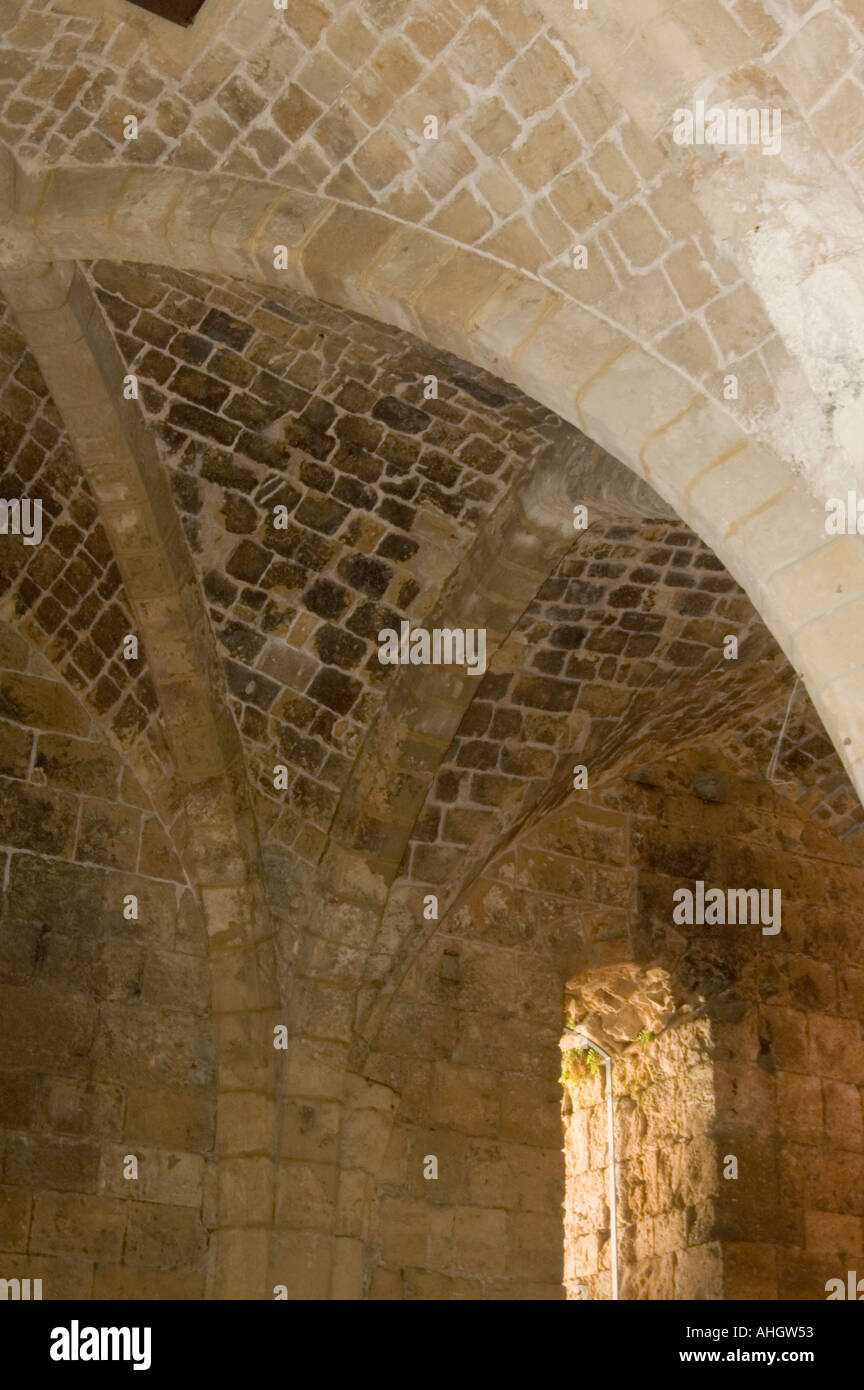 Israel Acre The subterranean crusaders knight's halls in old Akko Stock ...
