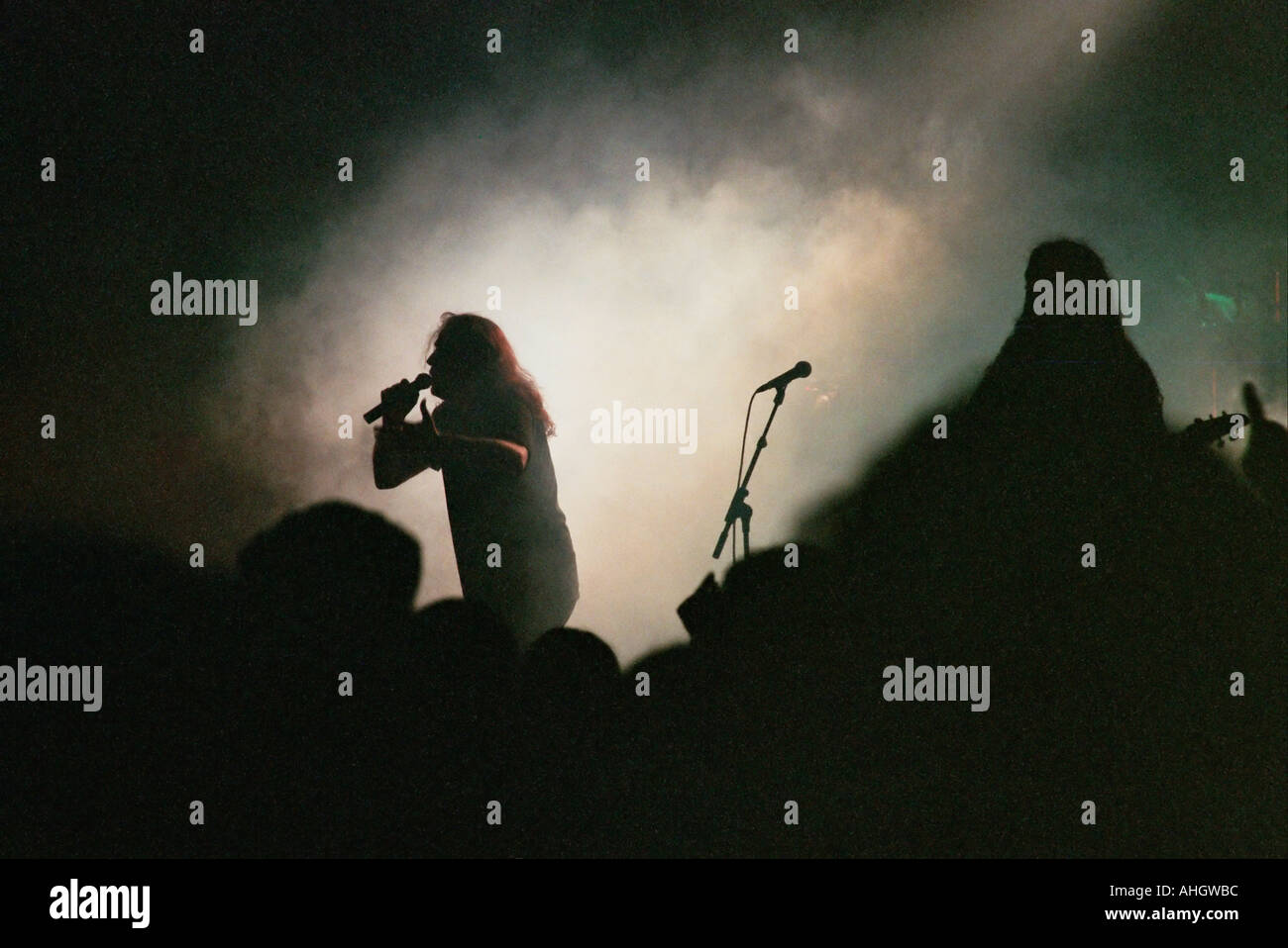 Israel, Tel Aviv, band during a Heavy Metal rock performance Stock ...