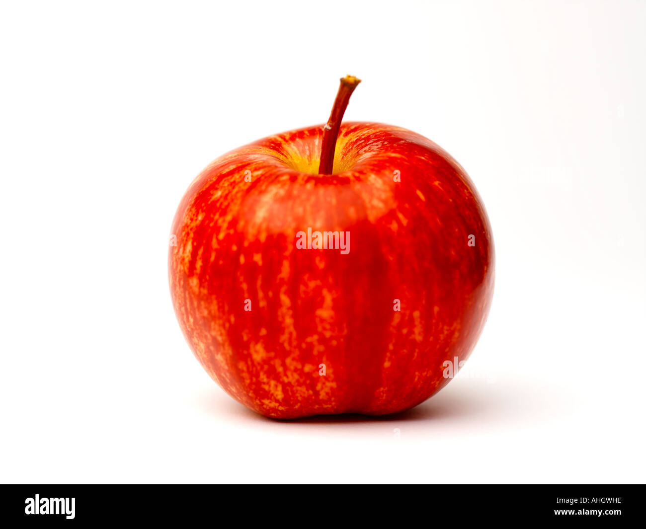 Apple on white background Stock Photo - Alamy