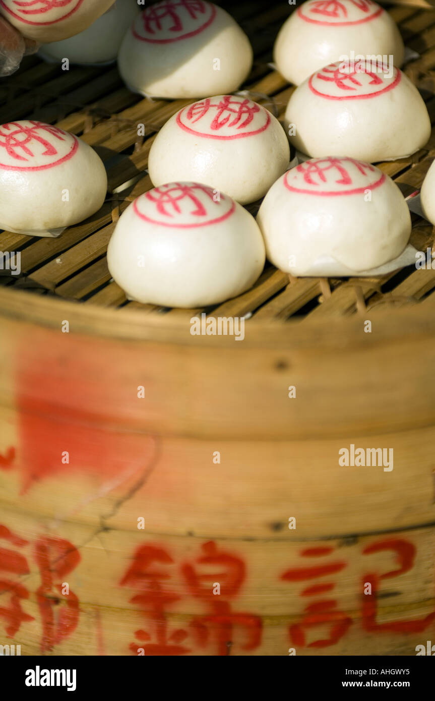 Traditional Buns for the Cheung Chau Festival, Hong Kong Stock Photo ...