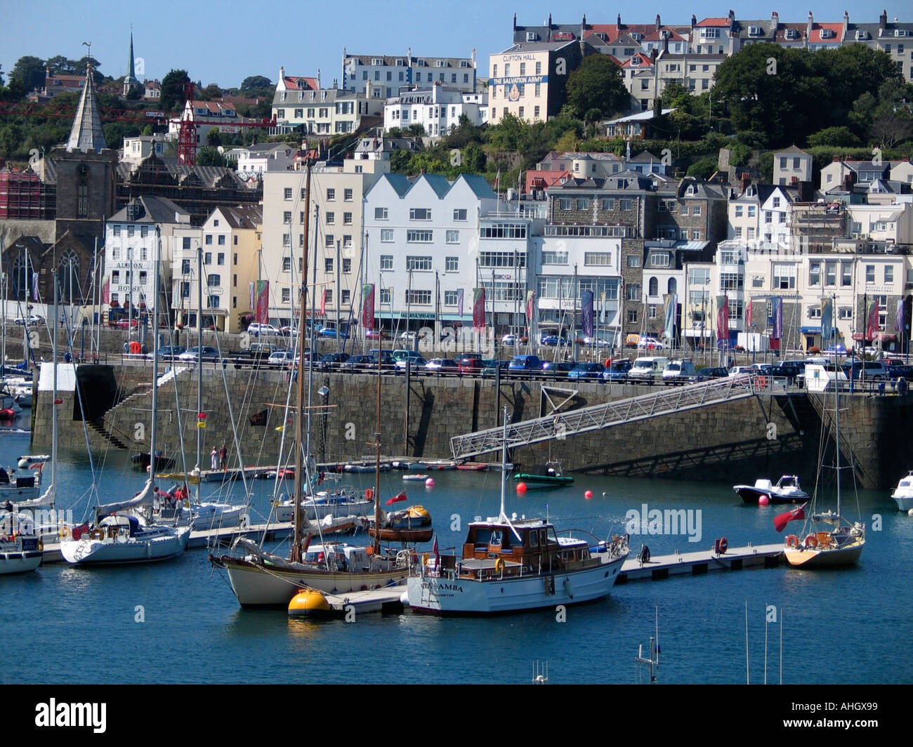 Waves wall guernsey hi-res stock photography and images - Alamy