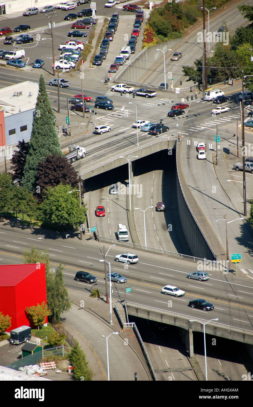 Freeways / roads in Seattle, USA Stock Photo - Alamy