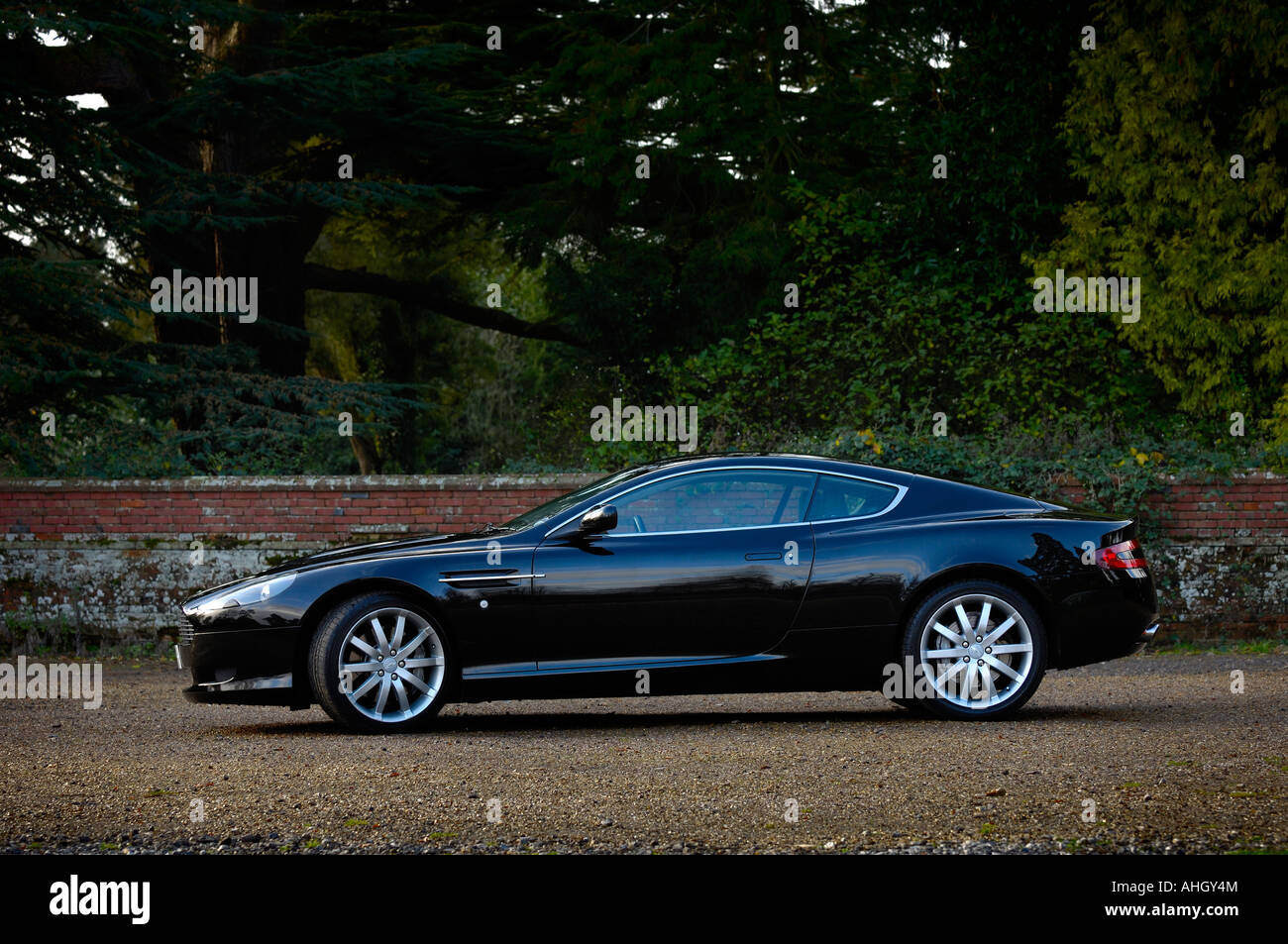 Aston Martin DB9 side view taken from the nearside Stock Photo - Alamy