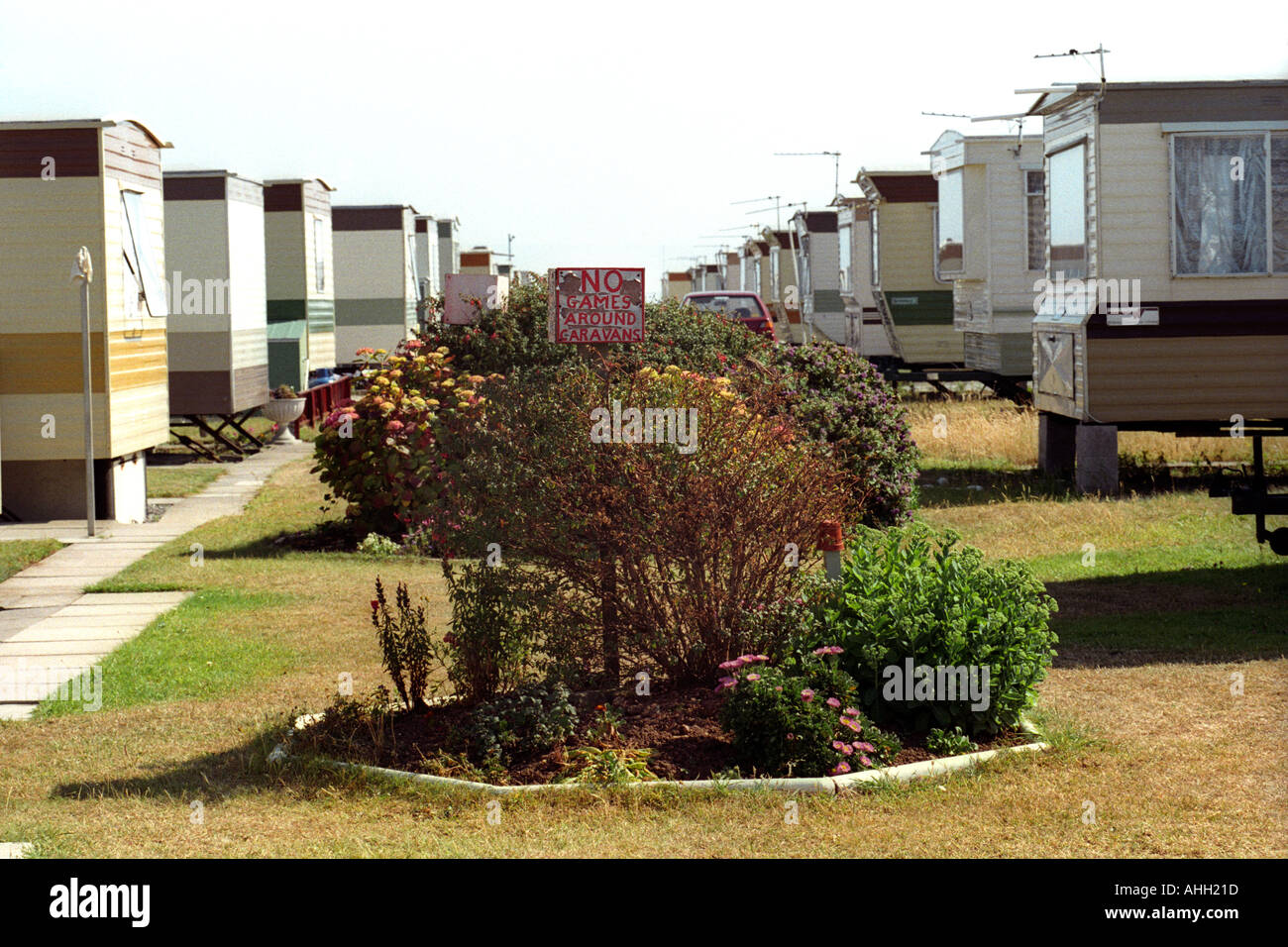 The sign for trecco bay holiday park at porthcawl hi-res stock ...