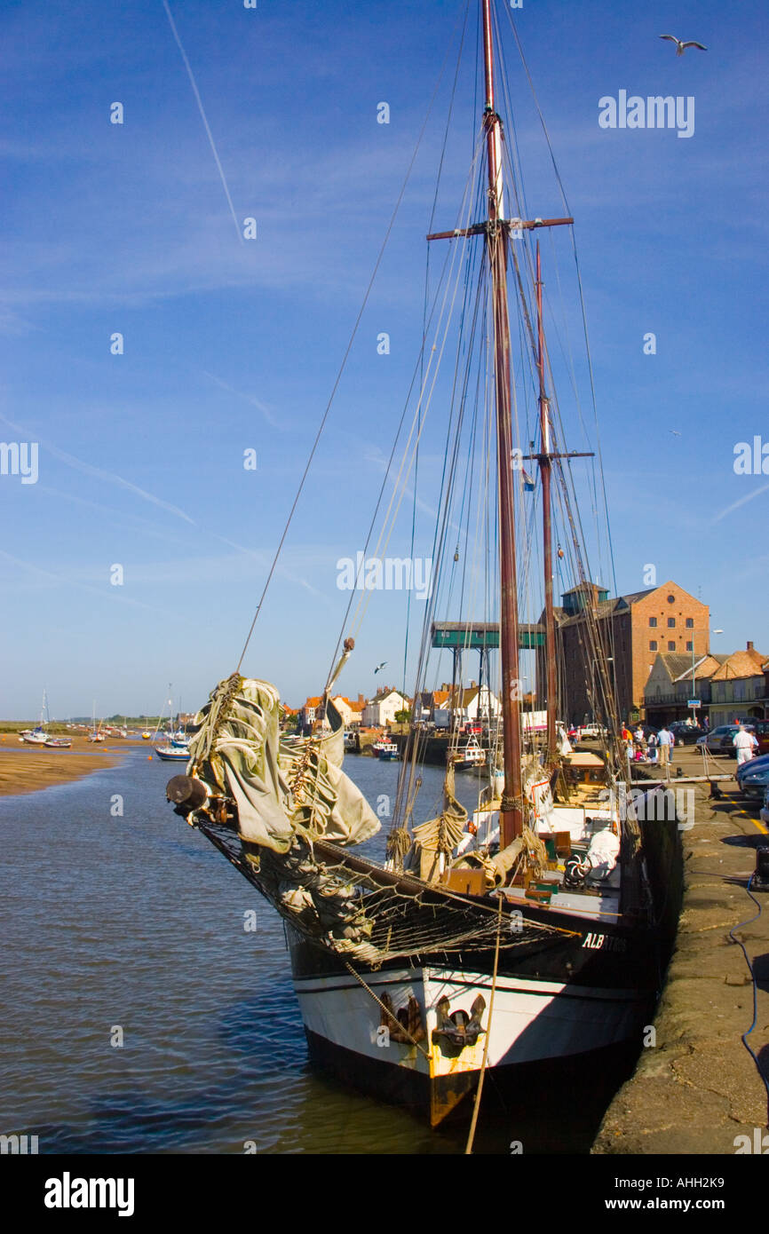Sailing ship in harbour Stock Photo - Alamy