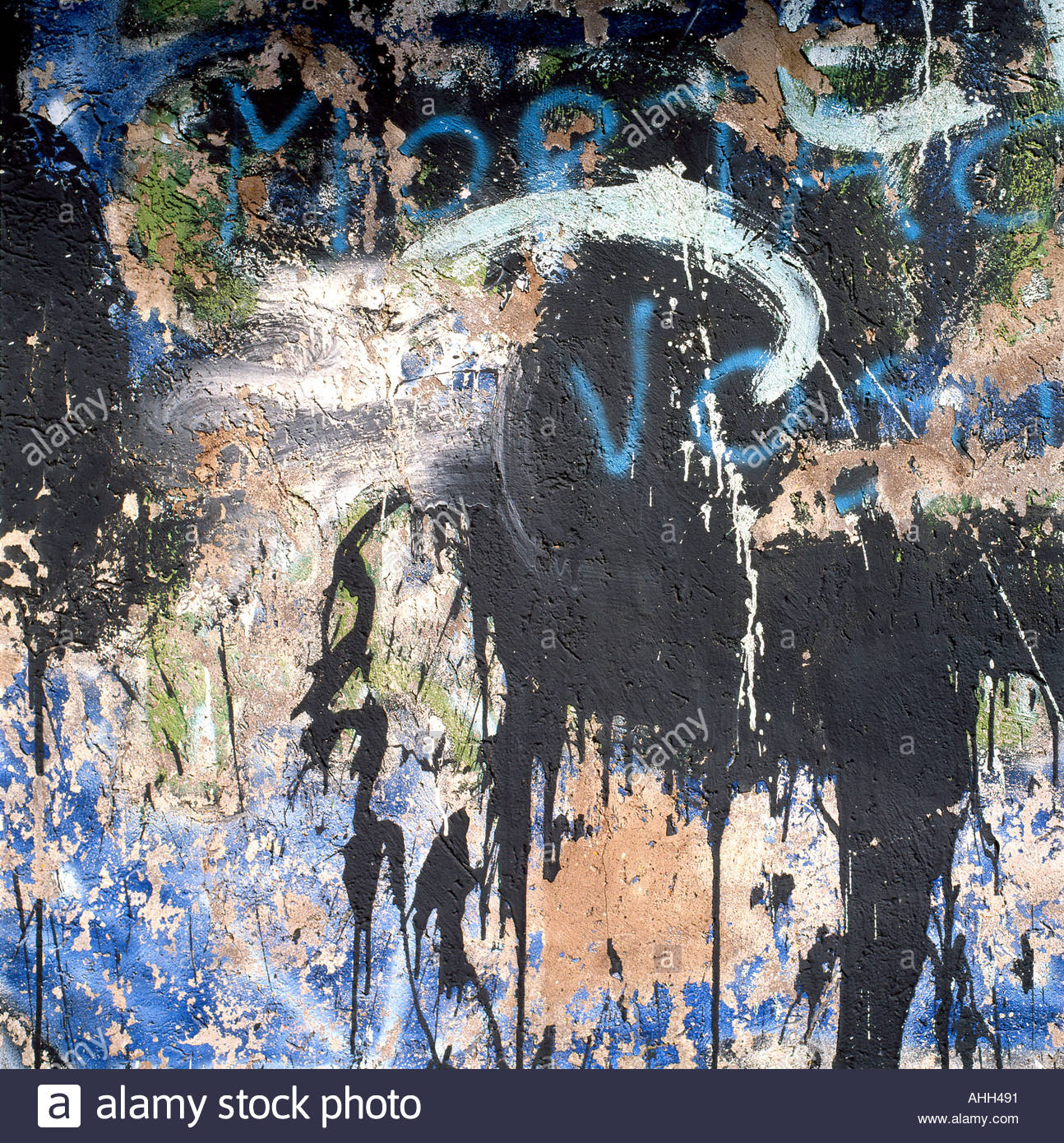 Graffiti text and wall painting in Rome, Italy KATHY DEWITT Stock Photo ...