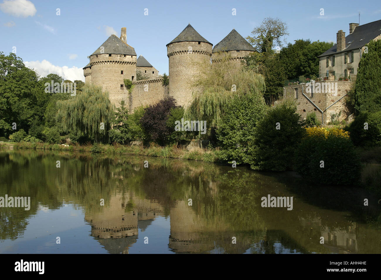 A castle in Lasse, France Stock Photo - Alamy