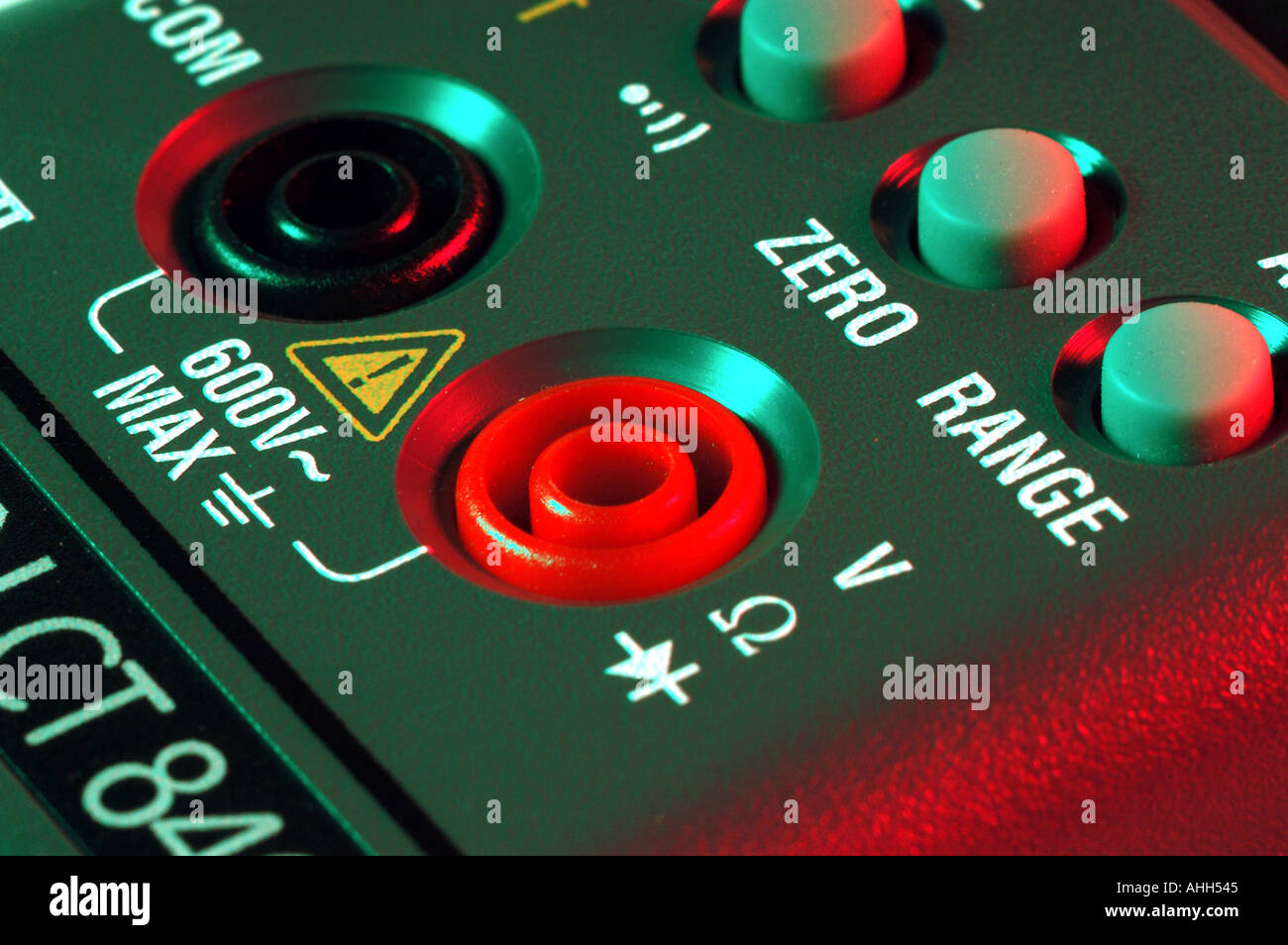 Detail of a digital multimeter Stock Photo - Alamy
