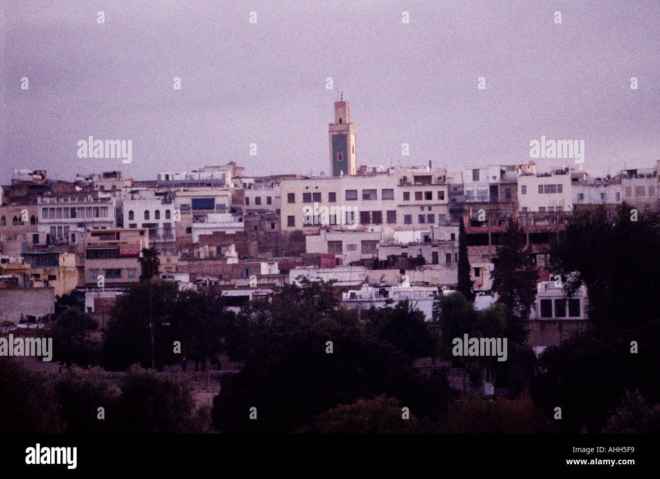 Cityscape skyline of the Moroccan city of Meknes in Morocco in the ...