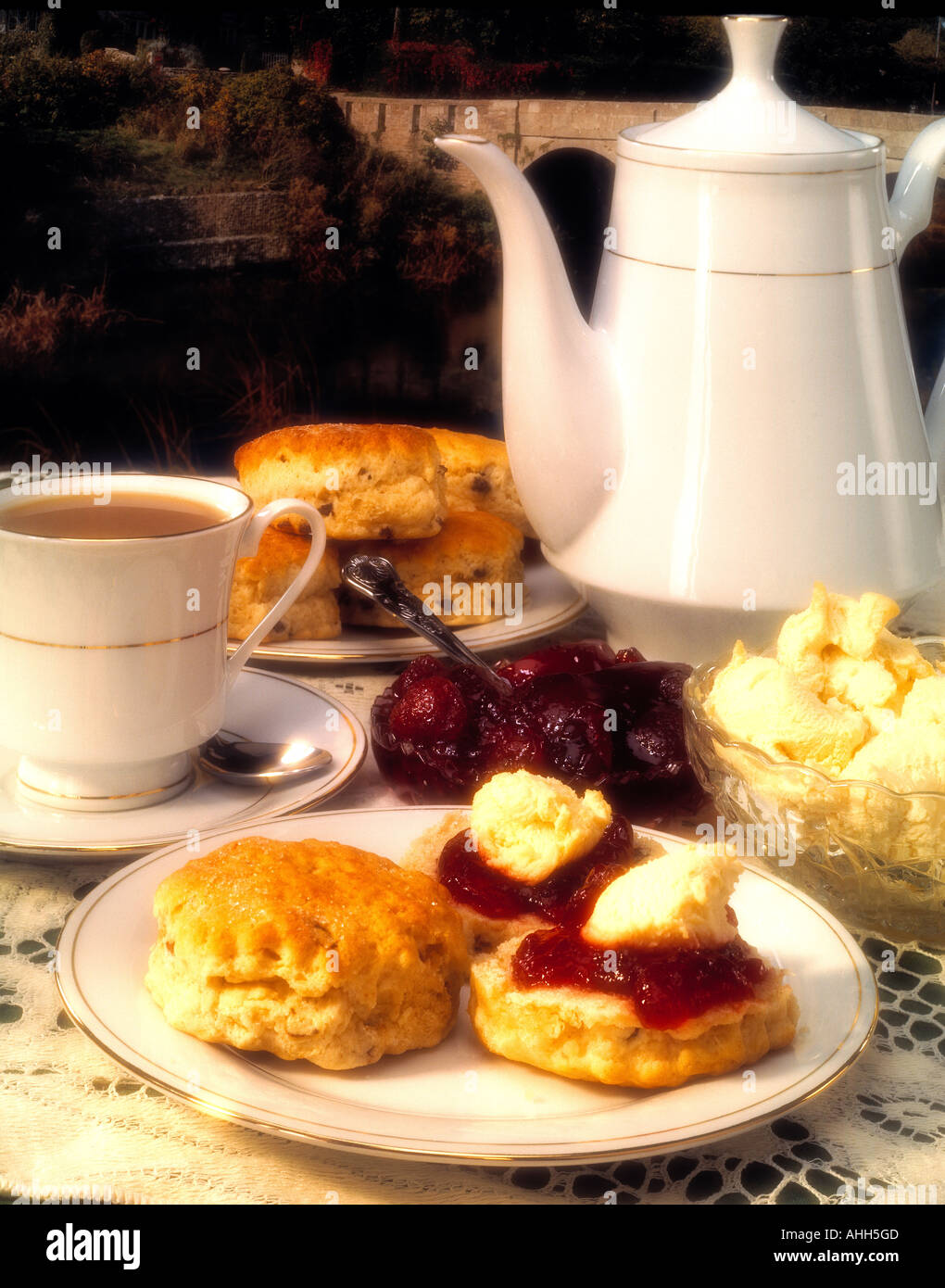 West country cream tea hi-res stock photography and images - Alamy
