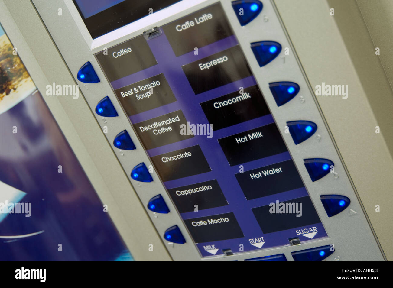 display on a vending machine Stock Photo - Alamy