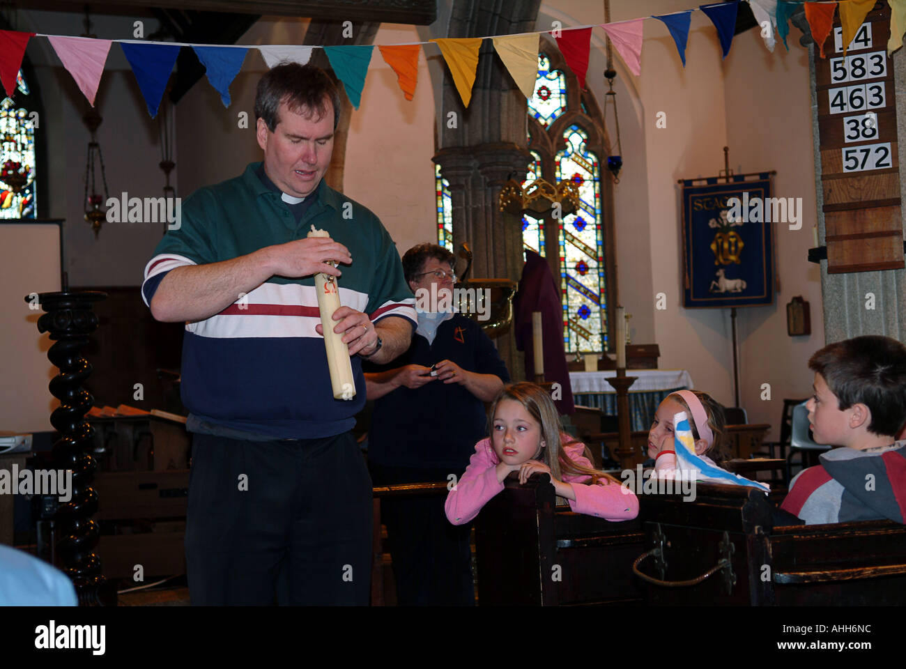 Revd Alan Bashforth animating workshops for children during Easter at ...