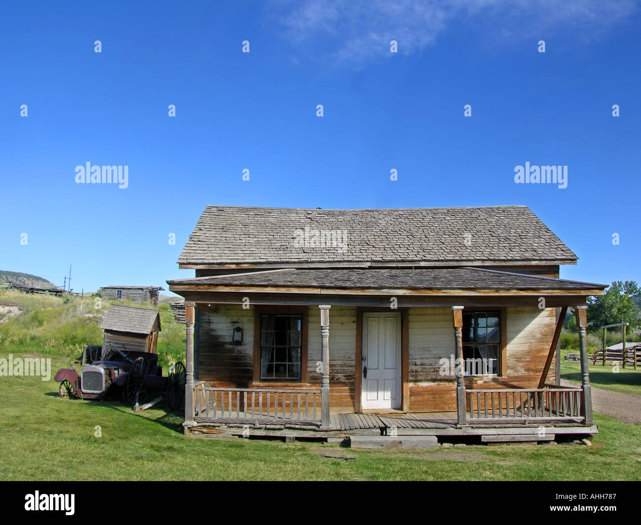 Rustic Ghost Town Home Stock Photo - Alamy