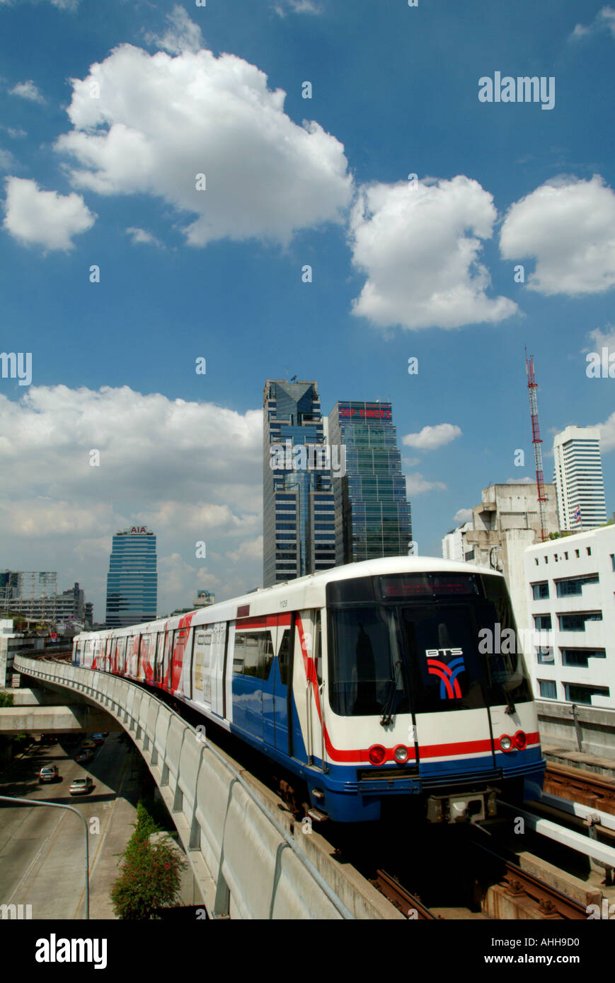 BTS skytrain Bangkok Thailand Bangkok s elevated rail system Stock ...