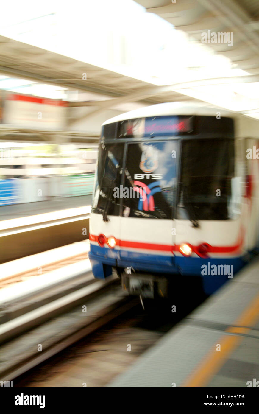 BTS skytrain Bangkok Thailand Bangkok s elevated rail system Stock ...