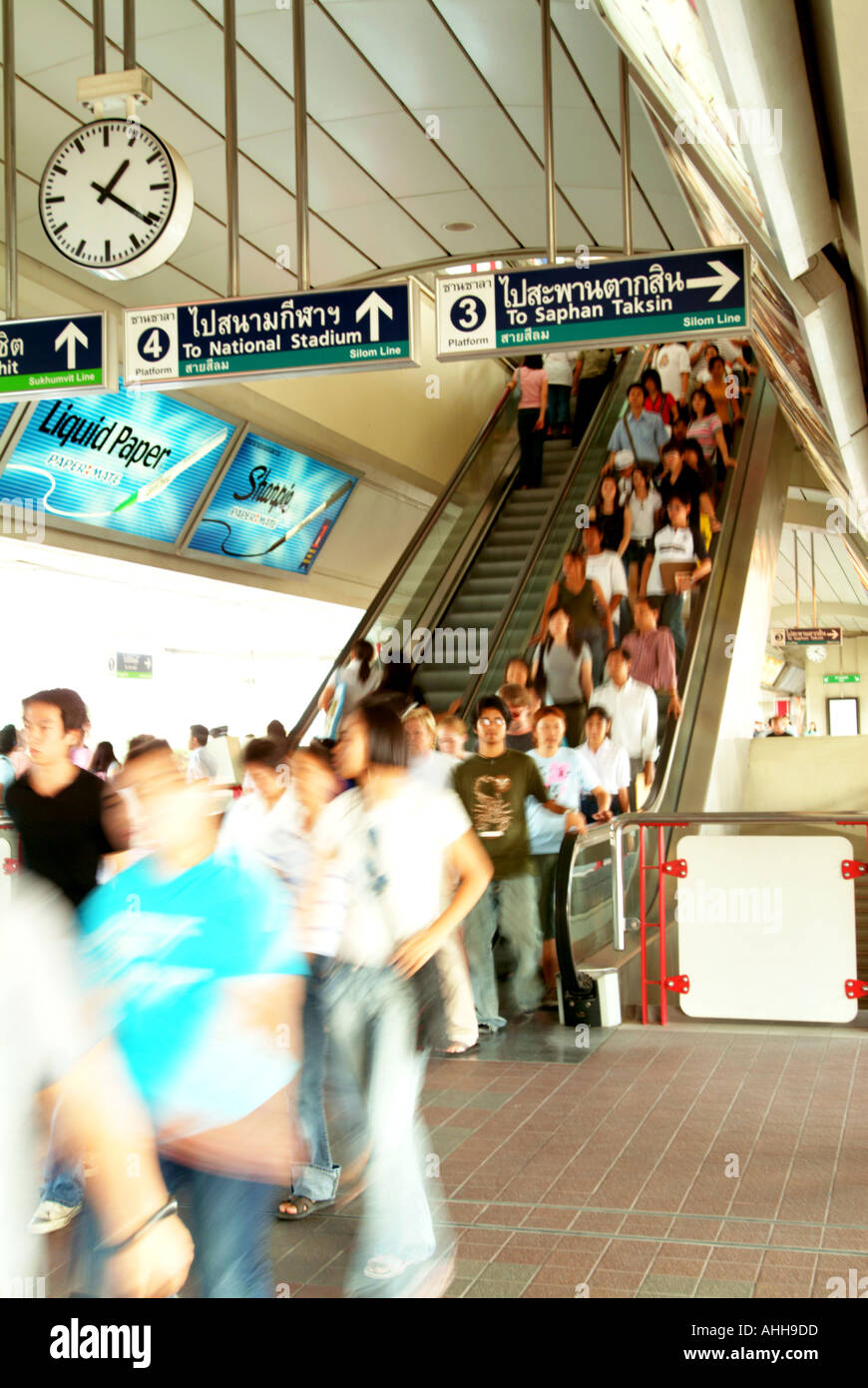 Silom station on the BTS skytrain Bangkok Thailand Bangkok s elevated ...