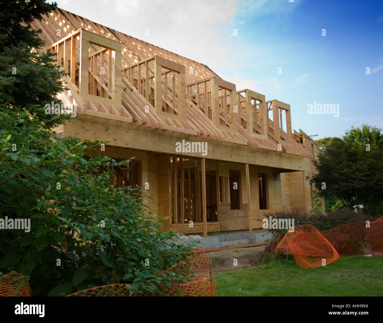 New home being built Stock Photo - Alamy