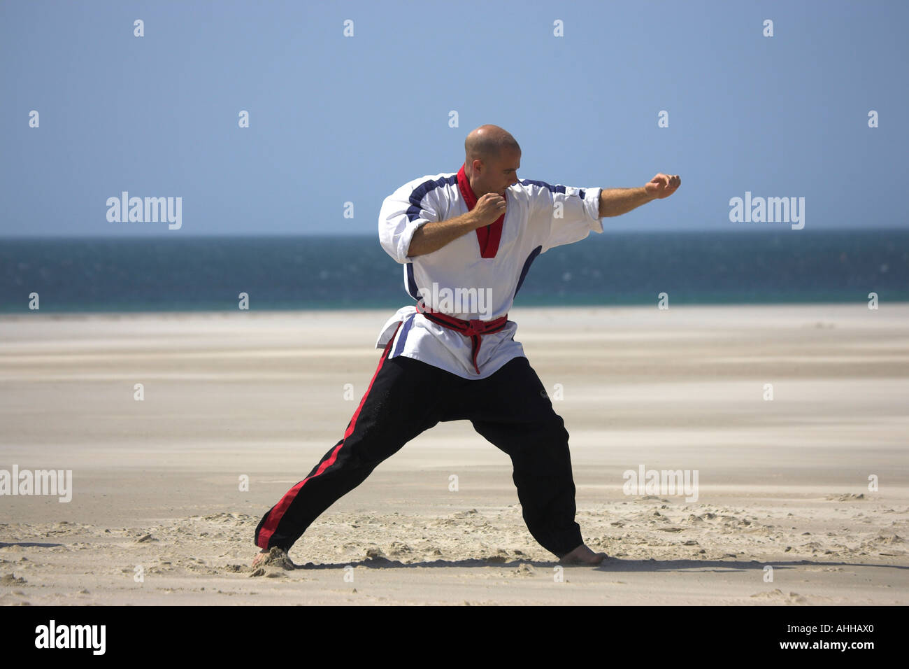 Free Style Beach Karate Jersey ,Channel Islands UK on Five Mile Beach ...