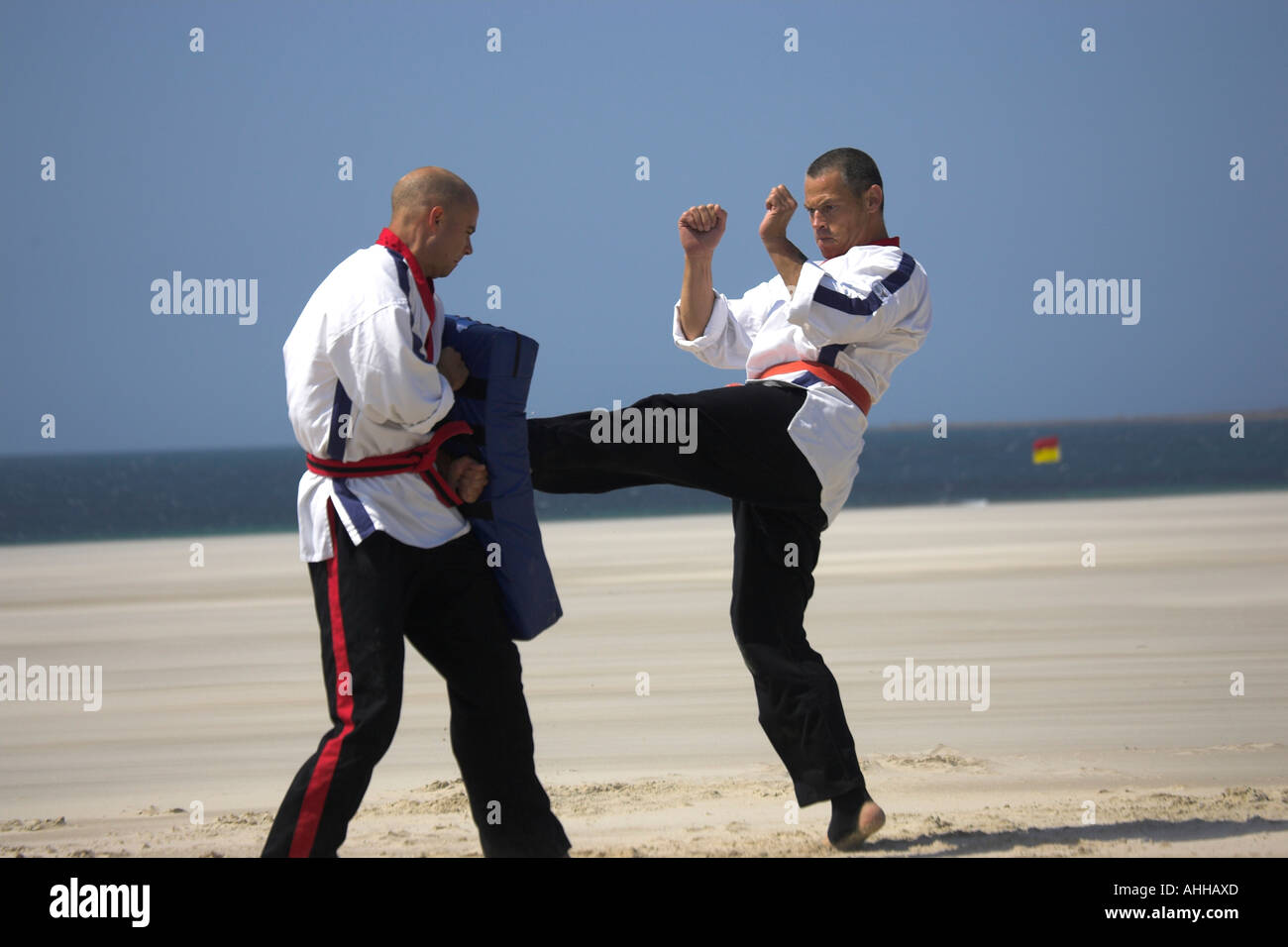 Free Style Beach Karate Jersey ,Channel Islands UK on Five Mile Beach ...