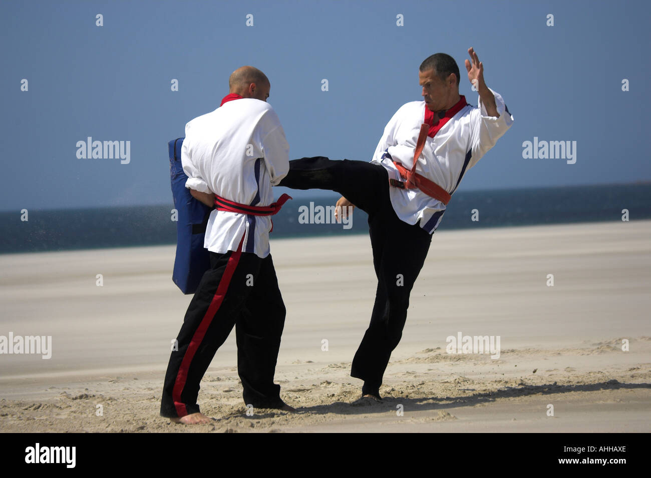 Free Style Beach Karate Jersey ,Channel Islands UK on Five Mile Beach ...