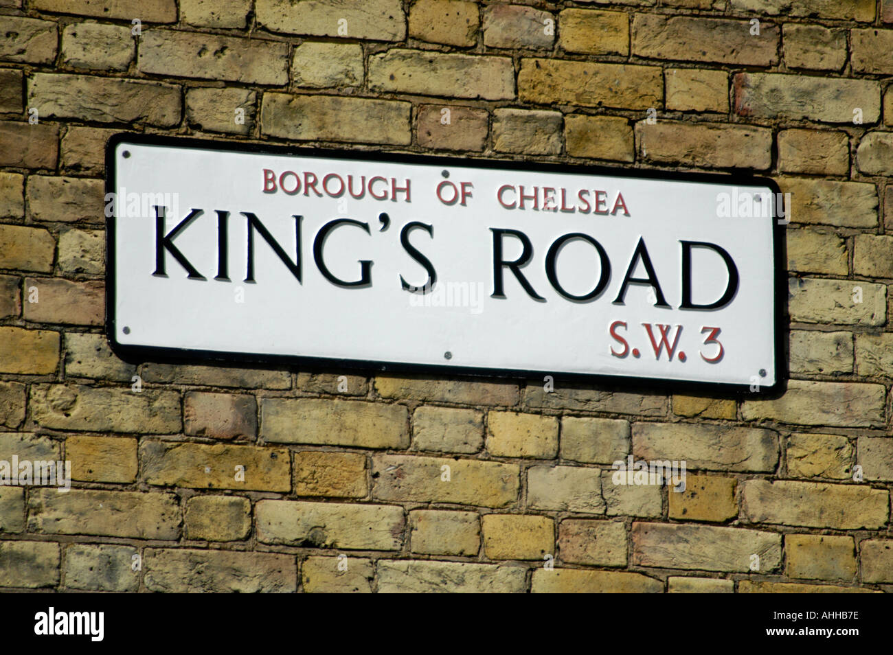 Kings road sign hi-res stock photography and images - Alamy