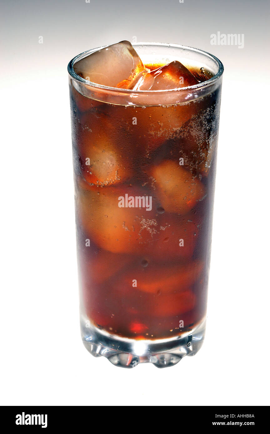 Glass of cola Stock Photo - Alamy