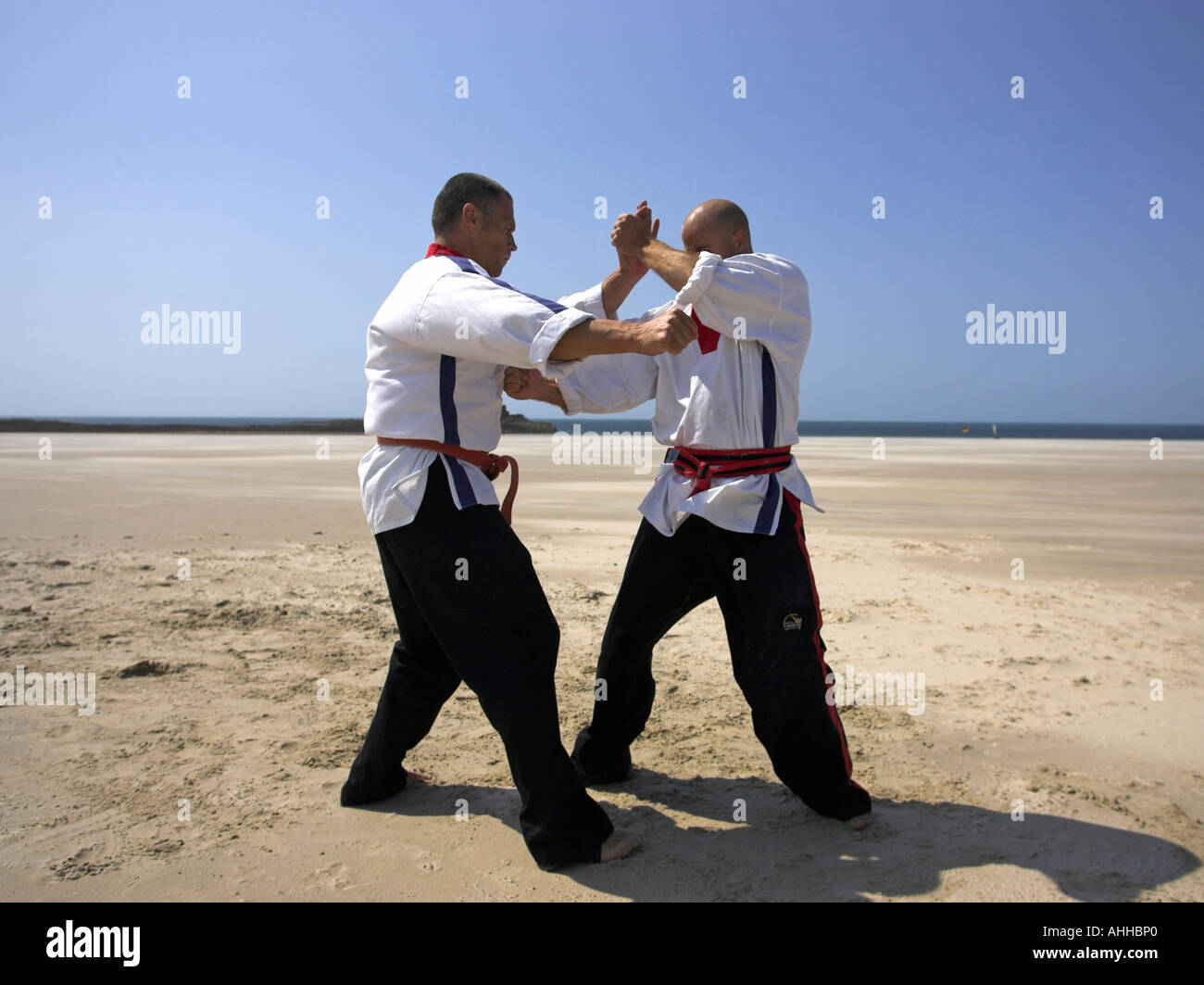 Free Style Beach Karate Jersey ,Channel Islands UK on Five Mile Beach ...