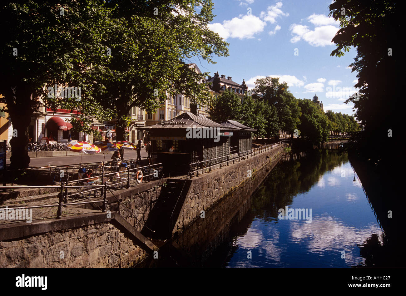 Promenade at the river fyris hi-res stock photography and images - Alamy