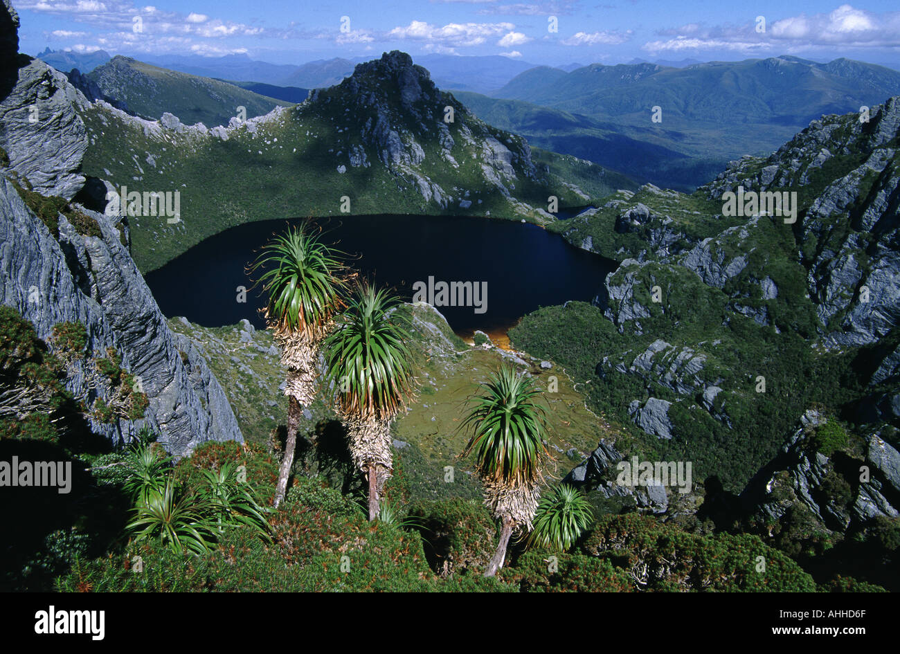 Lake Oberon Western Arthur Range Tasmania Stock Photo - Alamy